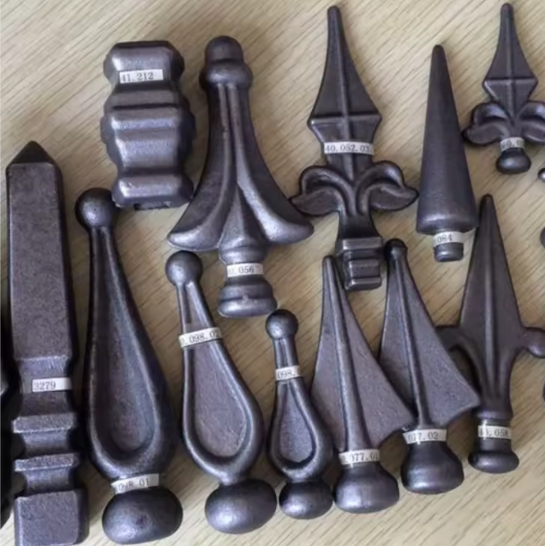 Decorative Cast Iron Fence Spear Finial Metal Gate Top Ornament Wrought ...