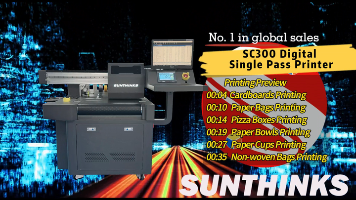 Sunthinks A3 Paper Box Printer Inkjet Printer 30cm Mini Digital Single ...