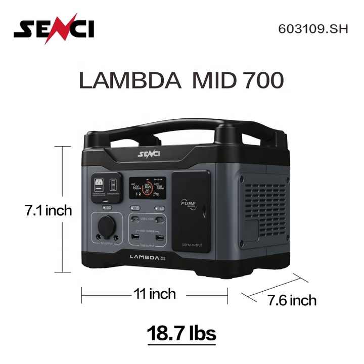 Senci Portable Power Station Lifepo4 Battery Power Supply 600W 1000w ...