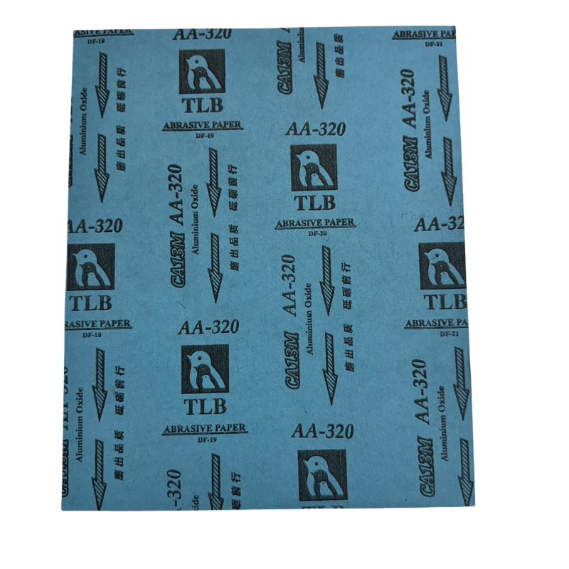230 x 280mm OEM Blue Aluminum Oxide Sandpaper Sheets Latex paper High ...