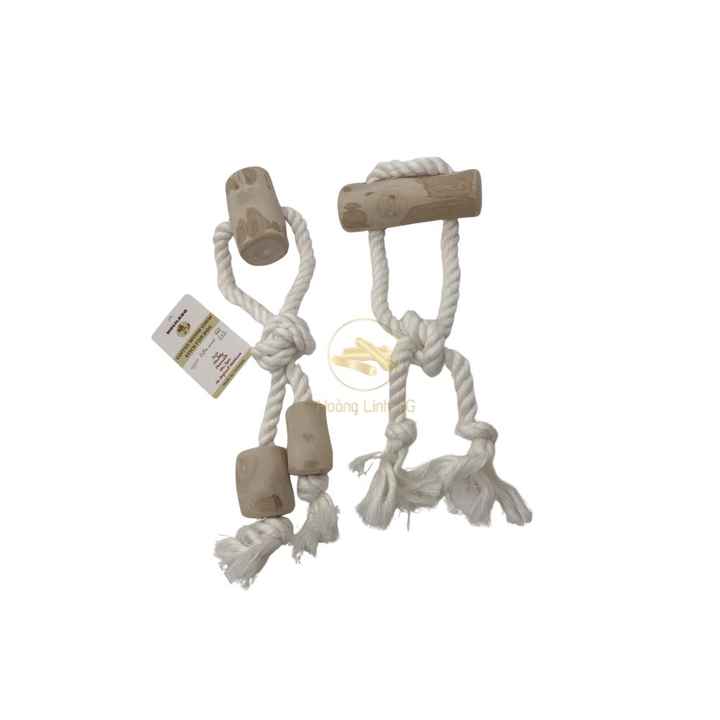 Vietnam Chewable Stick Coffee Tree Wood Dog Pet Toy natural with rope ...