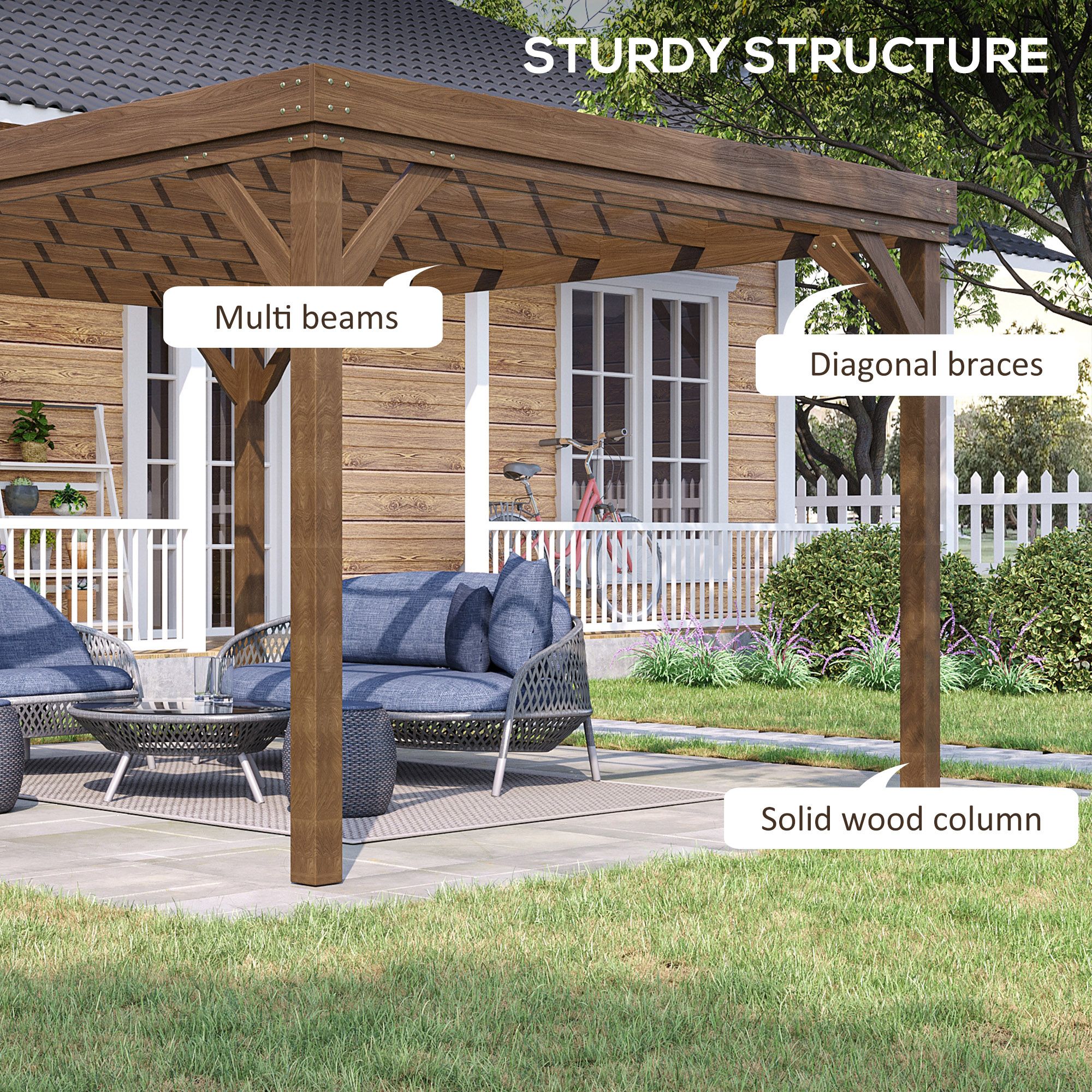 Beton Gazebo'lar - Dayanıklı Dış Mekan Pergola ve Gazebo Tasarımları