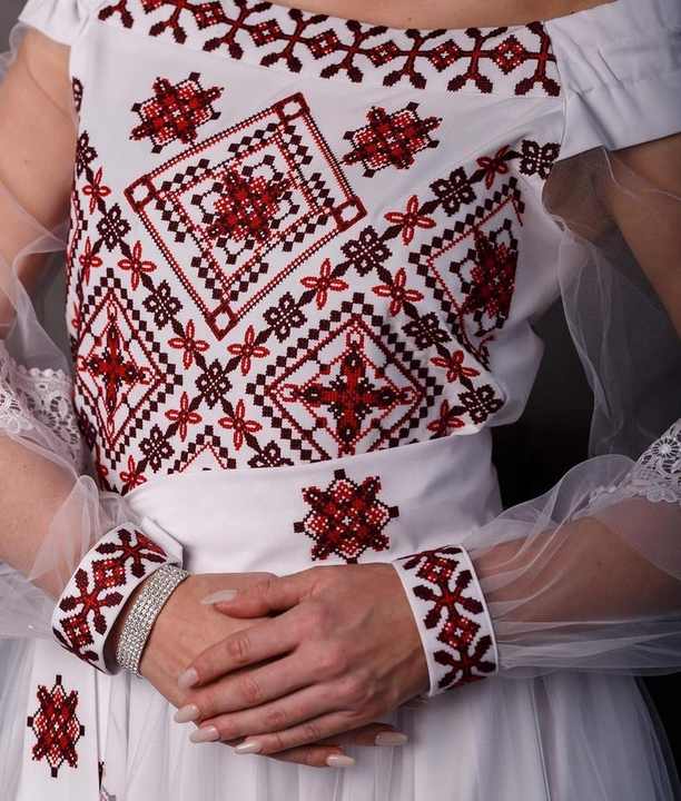 Ukraine Dress and Shirt Set - Embroidered Ukrainian Clothing