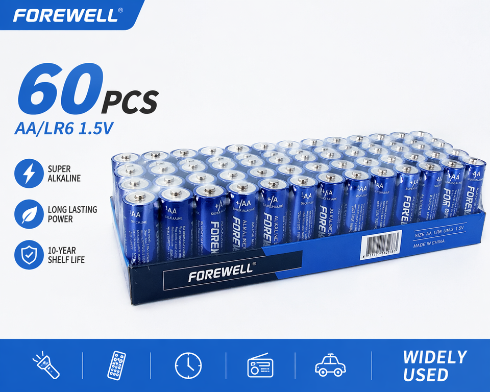 Heavy Duty Alkaline Battery LR6 AA 1.5V for Professional Industrial Use ...