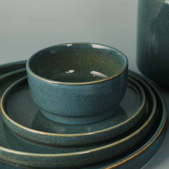 Modern Design Patterned Ceramic Enamel Bowl Wholesale Household ...