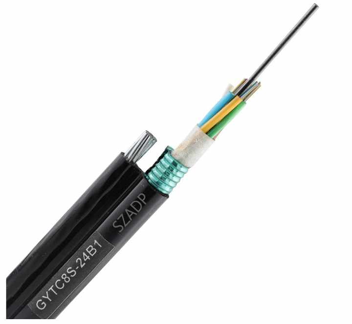 Figure-8 fiber optic cable Outdoor GYXTC8S 24Cores-96Cores for duct ...