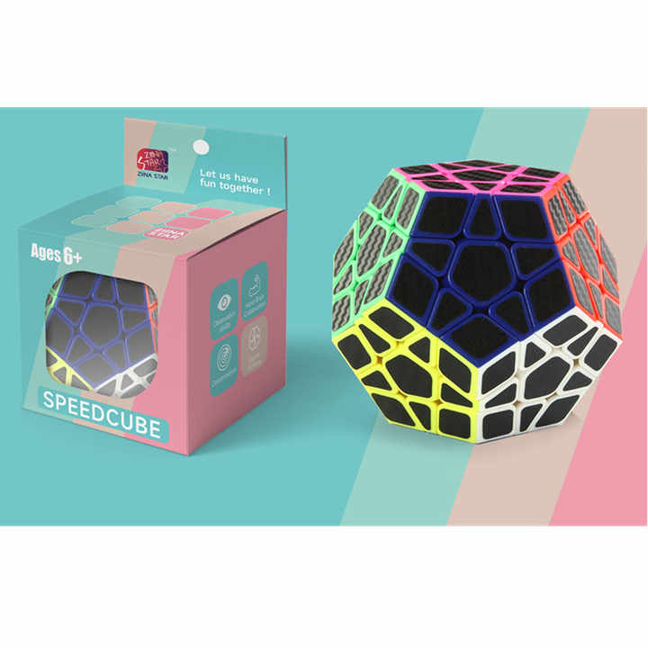 Ziina Carbon Fiber 3x3 Mega Minx - Educational Toys for Kids