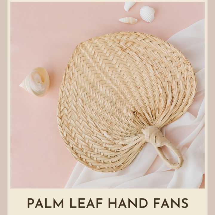 100% Bamboo Natural Hand Fans Palm Leaf Fan Best Selling Customized ...