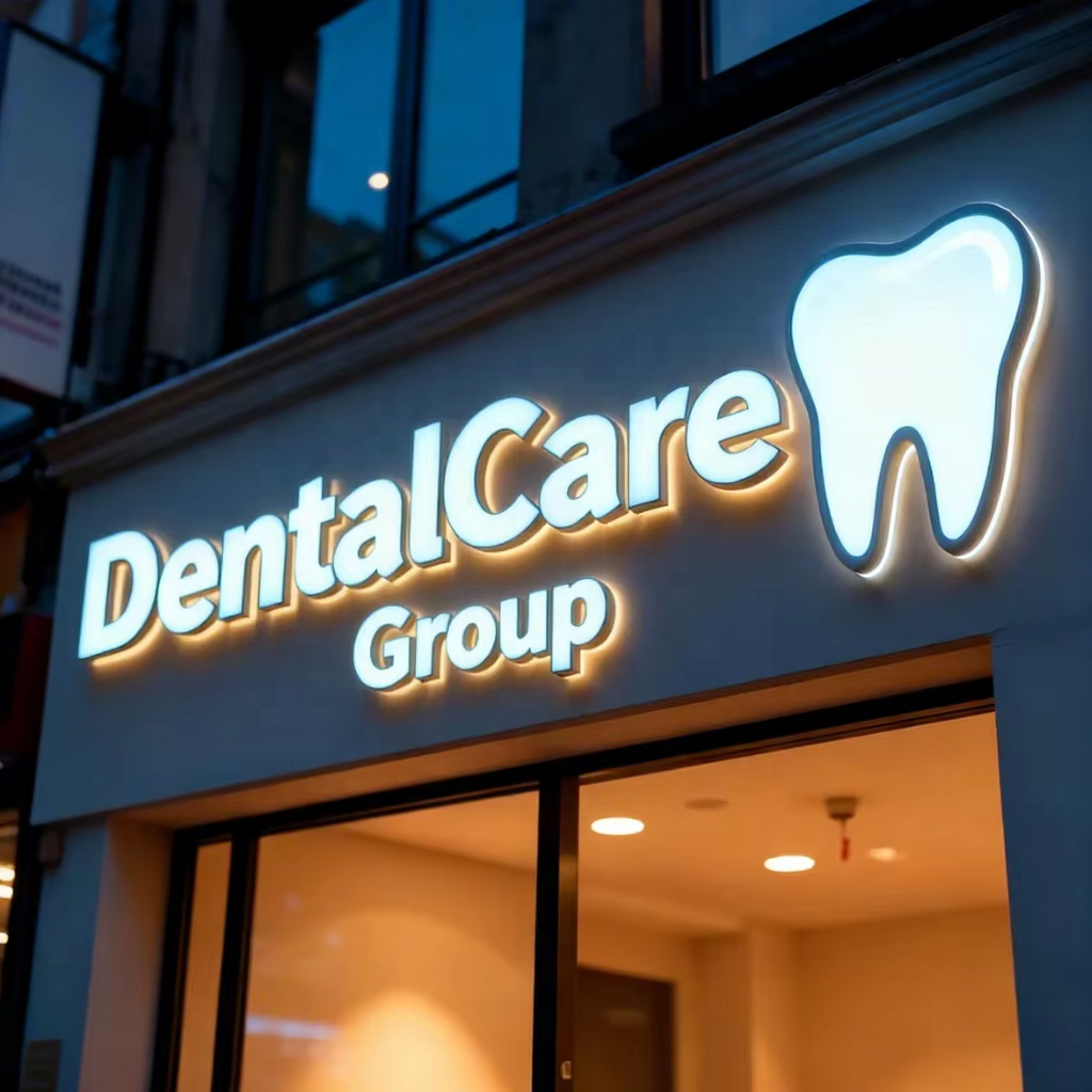 Illuminate Business Spaces with Advanced dental sign board design Solutions