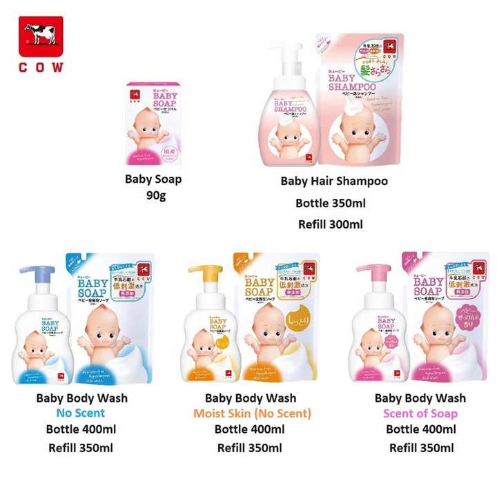Japan Cow Brand Kewpie Milk Foaming Baby Shampoo Refill 300ml Wholesale ...