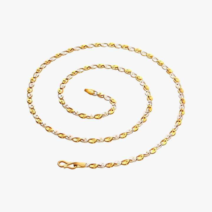 22k 18k 14k 12k 10k 9k body gold 18" solid gold chain and white rolls ...