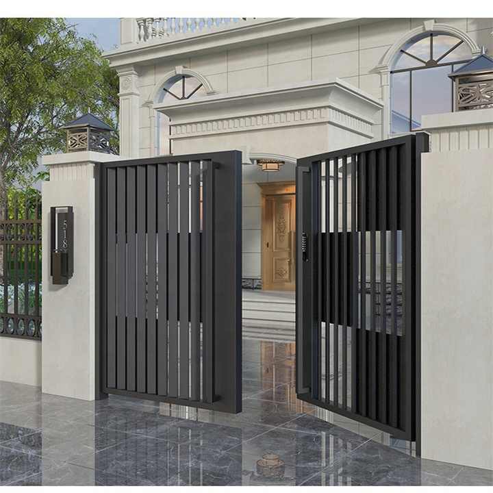 Telescopic Sliding Gate Modern Farm Gate Design Aluminum Single Door ...