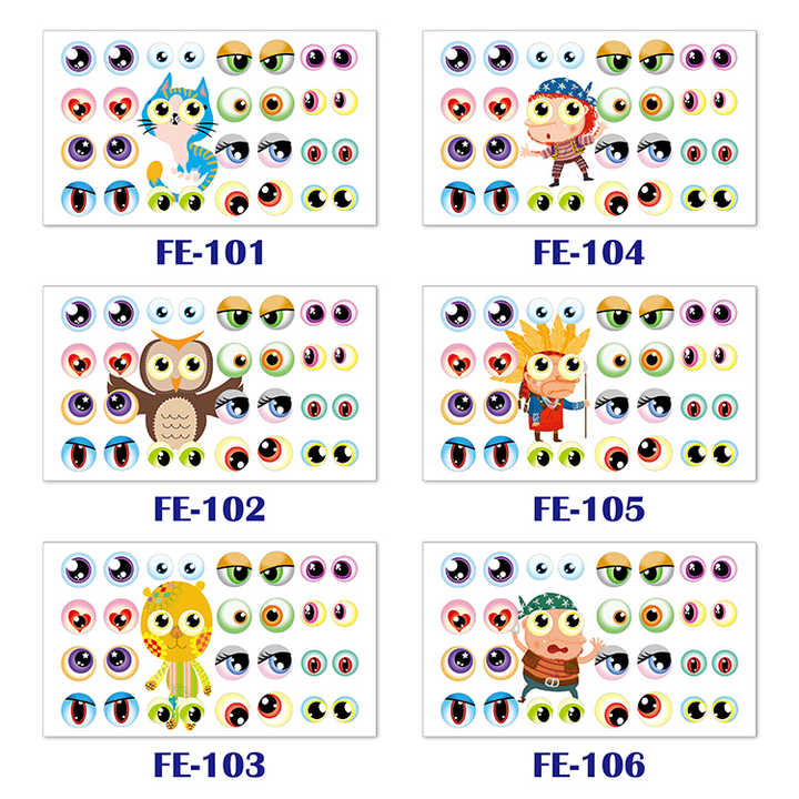 Funny Eyes Stickers with Epoxy Resin Material - Decorative Promotional ...