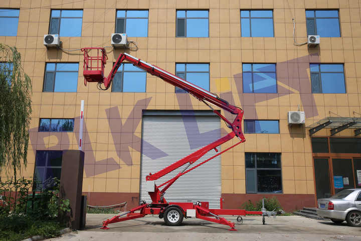 12M Articulated Towable Boom Lift - Electric Hydraulic Man Lift