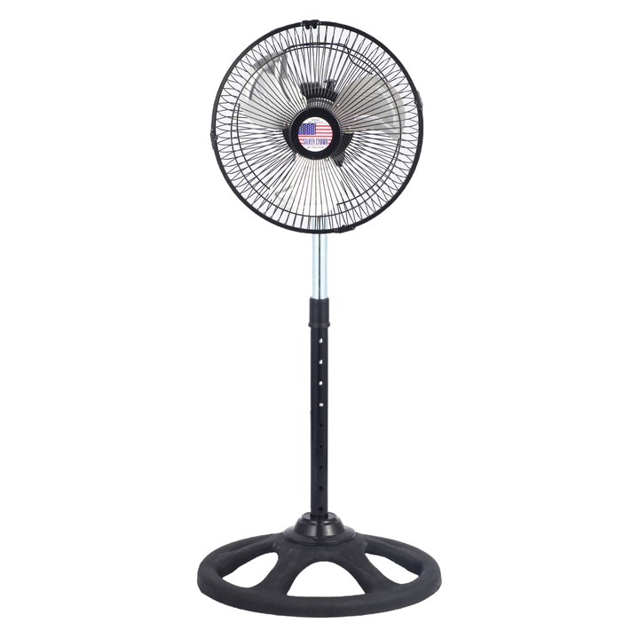 10 Inch Large Air Flow Metal Stand Fan Cooling Fans - Loungyee
