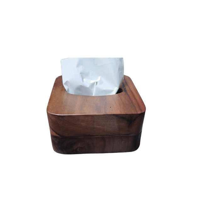 Wooden Tissue Box-Handmade, Eco-Friendly Tissue Holder for Home ...