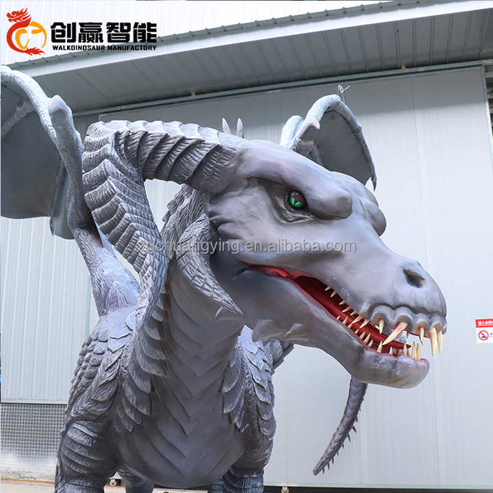 Life Size Animatronic Western Dragon - Perfect for Amusement