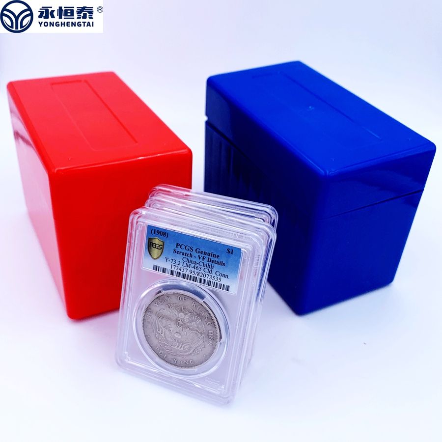 10-Slot Plastic Coin Slab Storage Box Compatible with PCGS NGC Graded ...