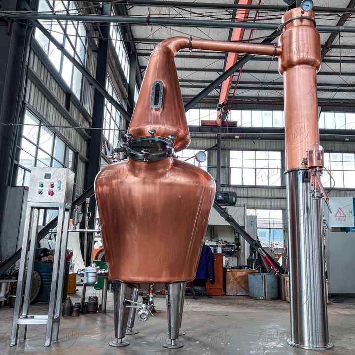 CE Certified Single Pot Still Full Copper 500L-1000L Spirit Still ...