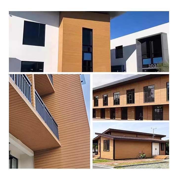 Modern Design WPC Exterior Siding Panels Decorative Outdoor WPC Wall ...
