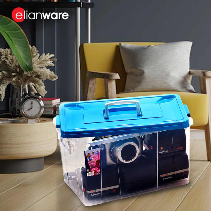 Elianware 35L PP Plastic Storage Container Portable Car-friendly ...