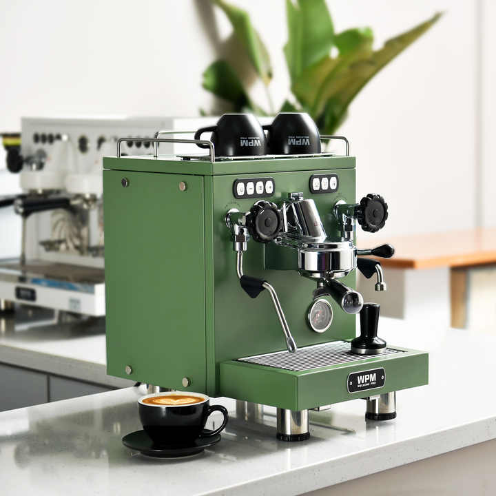 WPM KD-330X Black Professional Espresso Machine with Boiler Semi ...