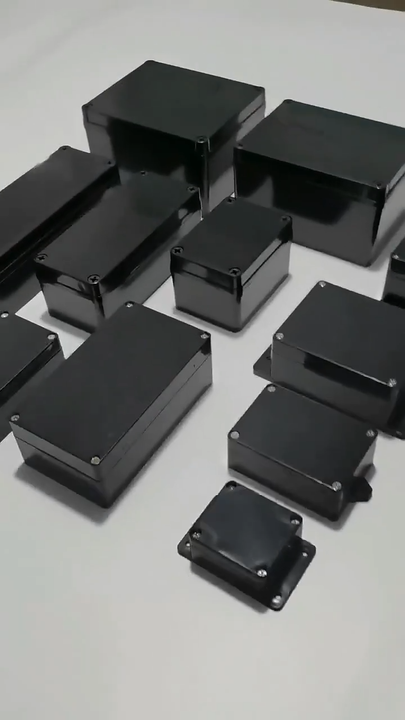 Black Junction Box - IP65 Waterproof Electrical Enclosure