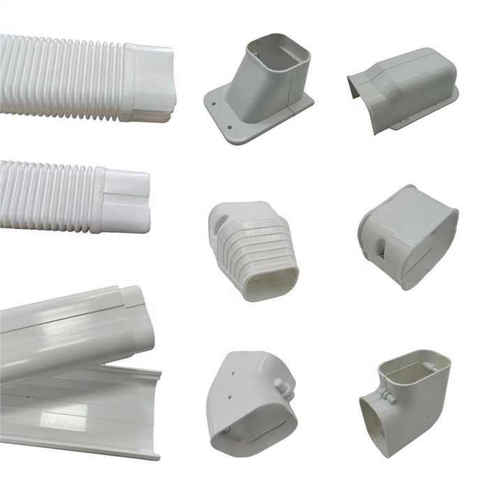 High Quality White PVC Slim Duct Pipe Cover for AC Systems