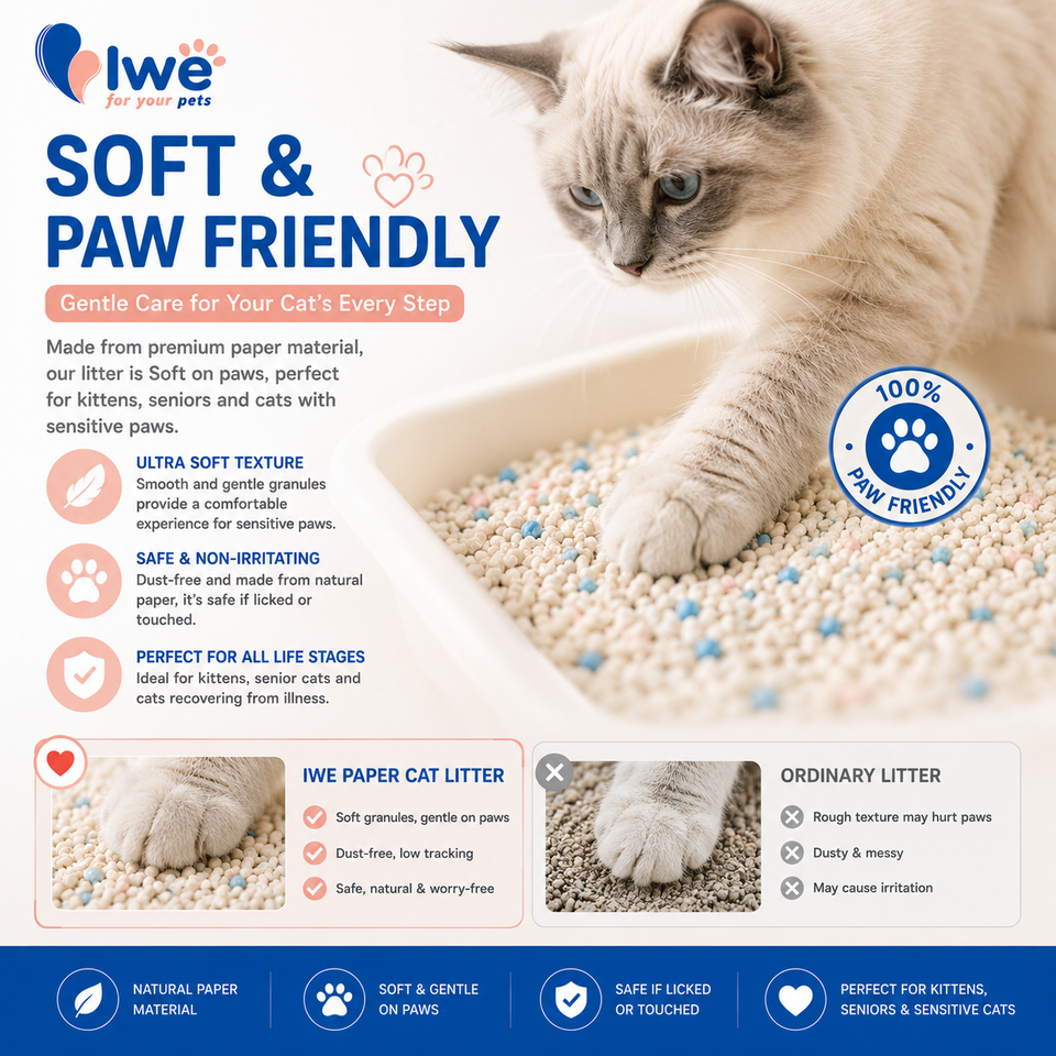 Compressed Pellet PET Bedding Paper Cat Litter Easy Clean No Tray ...