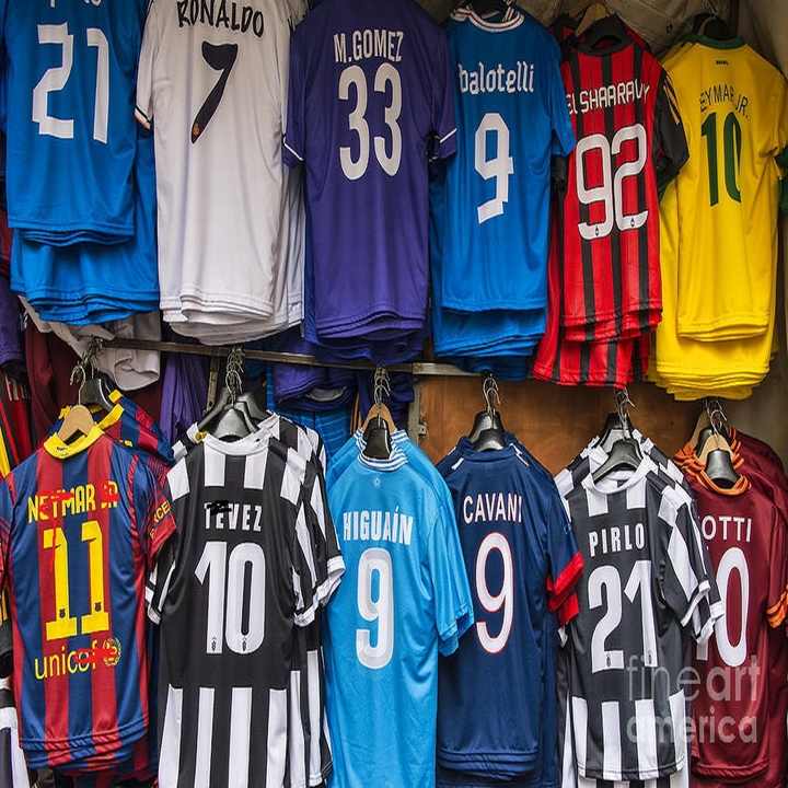 Unisex Printed Jersey for Soccer and American Football Stock Lot Surplus From Canceled Shipments ...