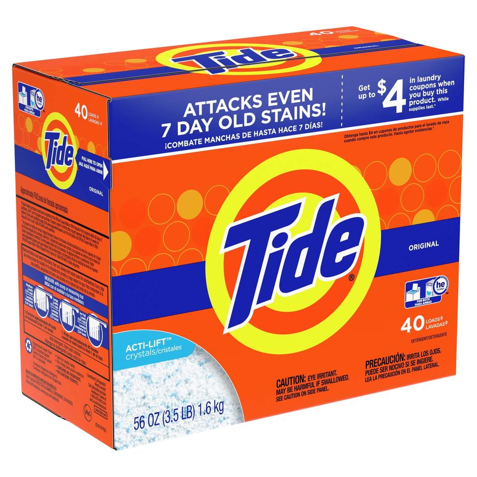 Tide detergent powder for commercial supply premium laundry cleaning ...