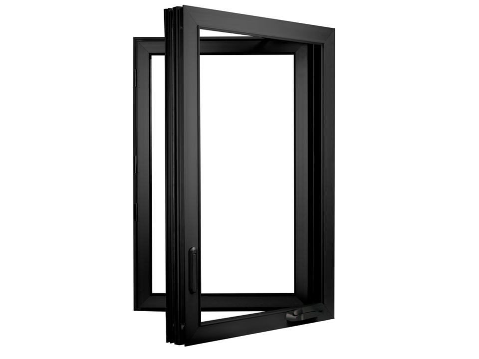 Modern Style Aluminium Casement Window American Standard Tempered Glass ...