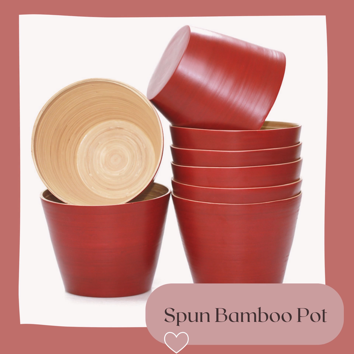 Eco-friendly Bamboo Flower Pots - Perfect for Garden & Home