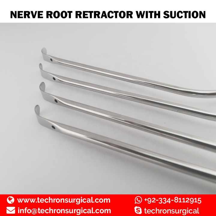 Neurosurgeon's Love Nerve Root Retractor with Suction Channel