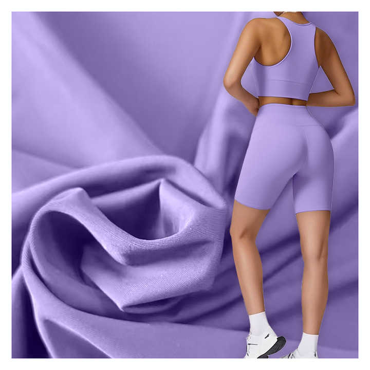 High Stretch Nylon Spandex Fabric Interlock Brushed Peaching Sportswear ...