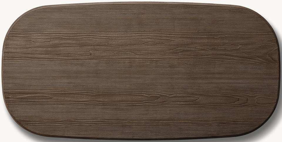 Modern Oval Wooden Dining Table Minimalist Design Stable Base Home ...