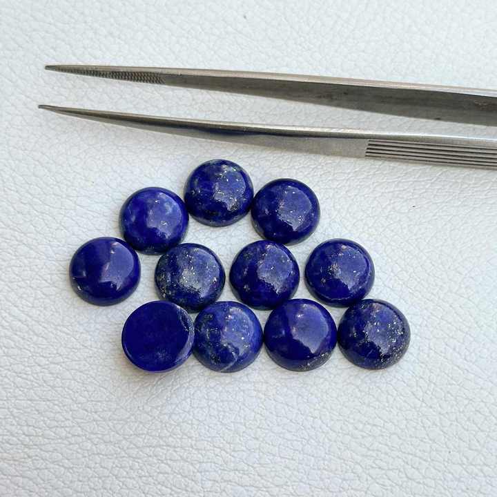 High Grade 8mm Natural Blue Lapis Lazuli Cabochon Calibrated Loose ...