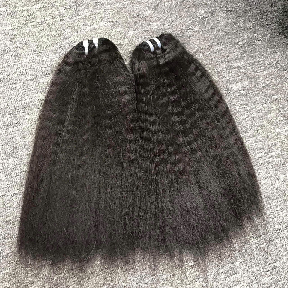 Hot Pick 2026 Virgin Yaki Kinky Straight Human Hair Bundles Full ...