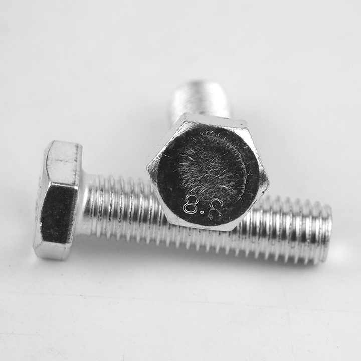 DIN6921 Galvanized Zinc-Plated Gi Grade 8.8 10.9 12.9 Hexagon Bolt High ...