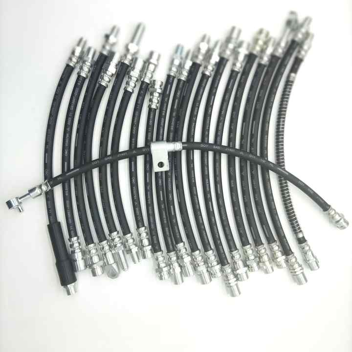 Manufacturers Customized High Pressure Auto Brake Hoses Flexible Rubber ...
