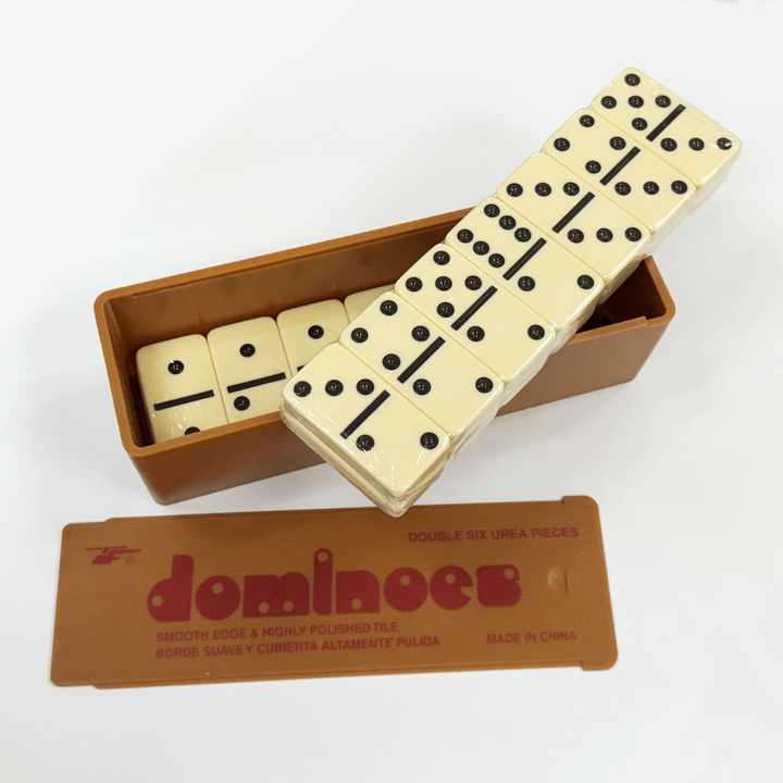 UREA 28-Pcs Double Six Ivory Domino Game - Classic & Professional