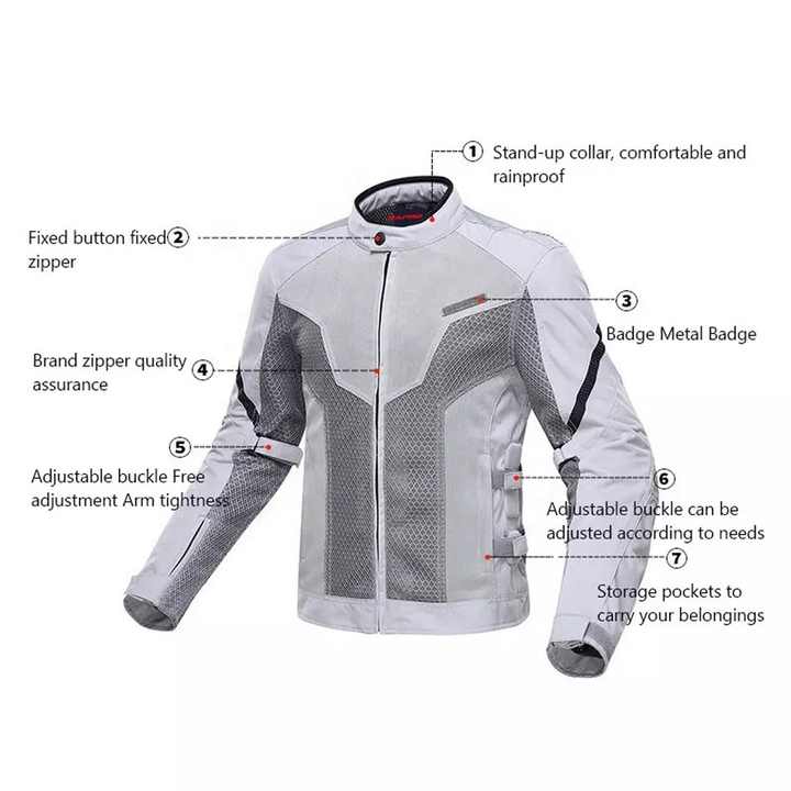 Motorcycle Jacket Men Waterproof Jacket Racing Motorbike Clothing With ...