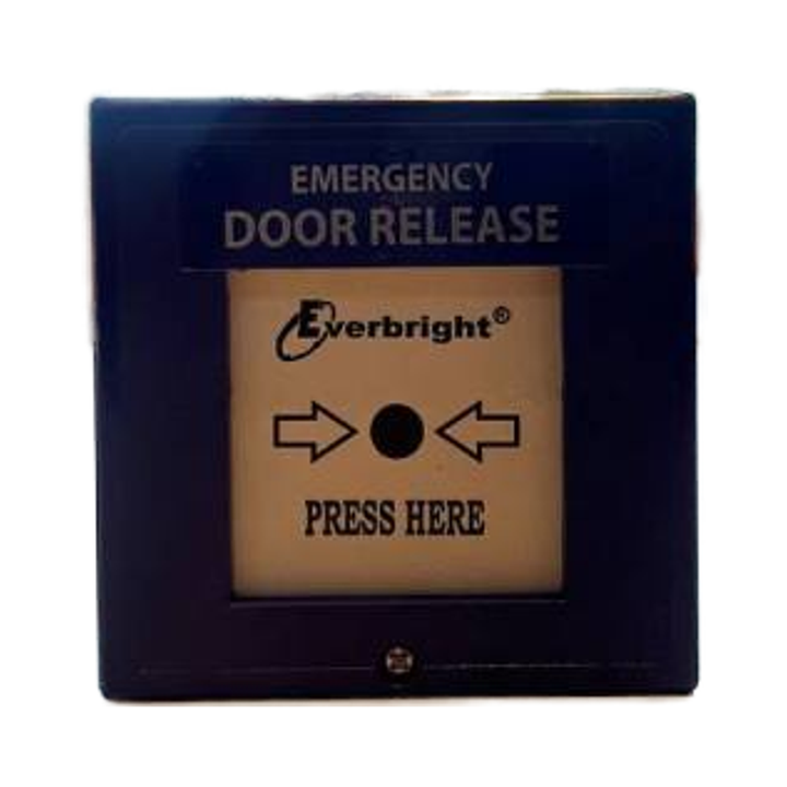 Everbright BLUE Manual Call Point Square Break Glass Exit Fire Alarm ...