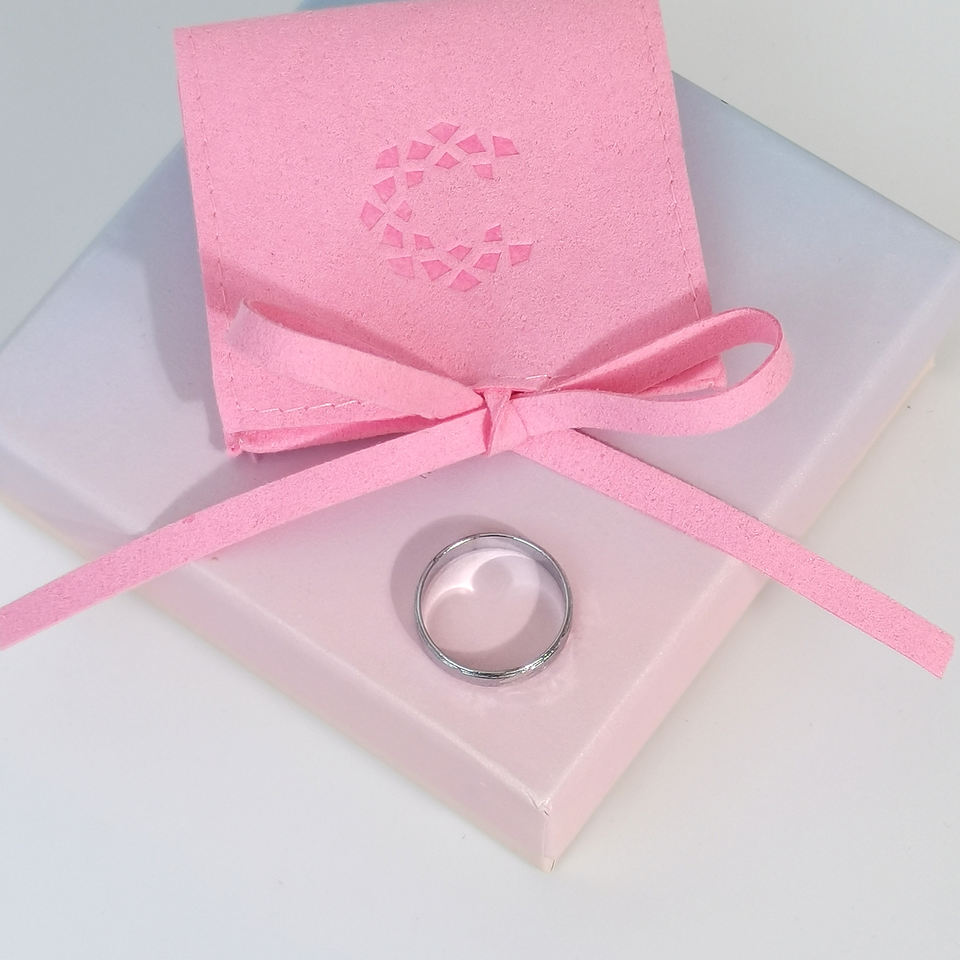 Microfiber Bow-knot Envelope Jewelry Pouch Custom Logo Luxury Ring ...