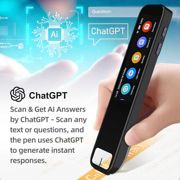 AI Smart Pen with ChatGPT for Instant AI Answers & Translation