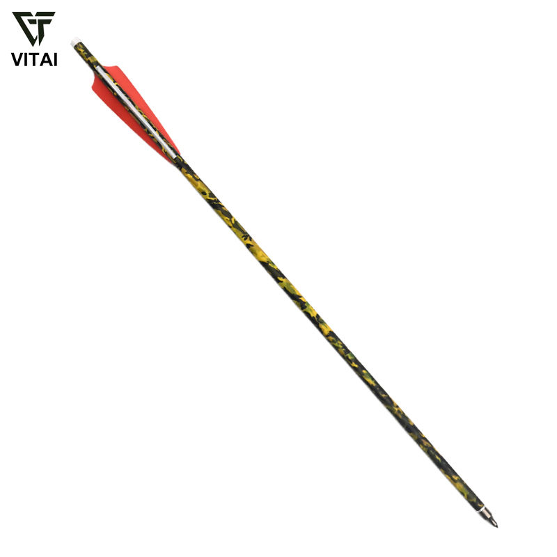 12PCS Camouflage Carbon Crossbow Bolts 20 Inch Steel Point Arrows for ...