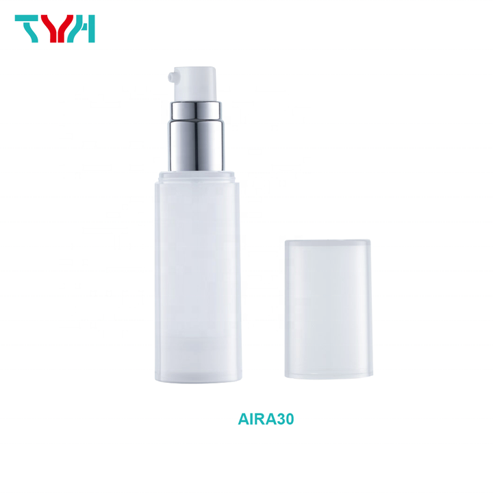 20ml 25ml 45ml 100ml PP White Natural Color Plastic Round Airless ...