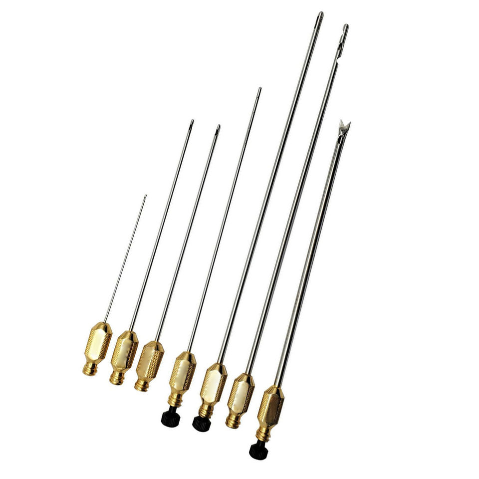 German Grade Stainless Steel Liposuction Cannula Set Reusable Manual ...
