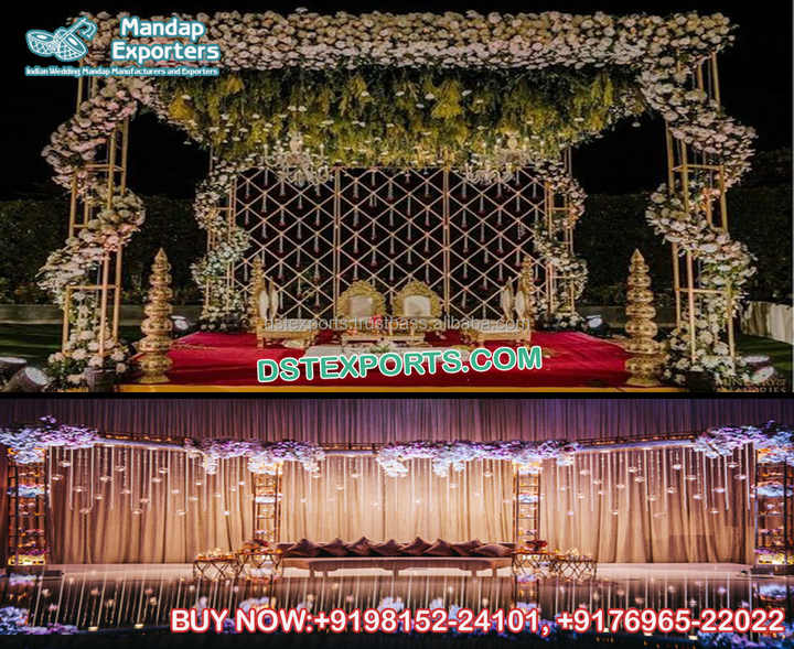 Fairytale Wedding Decor Metal Mandap Chuppah Outdoor Wedding Theme ...