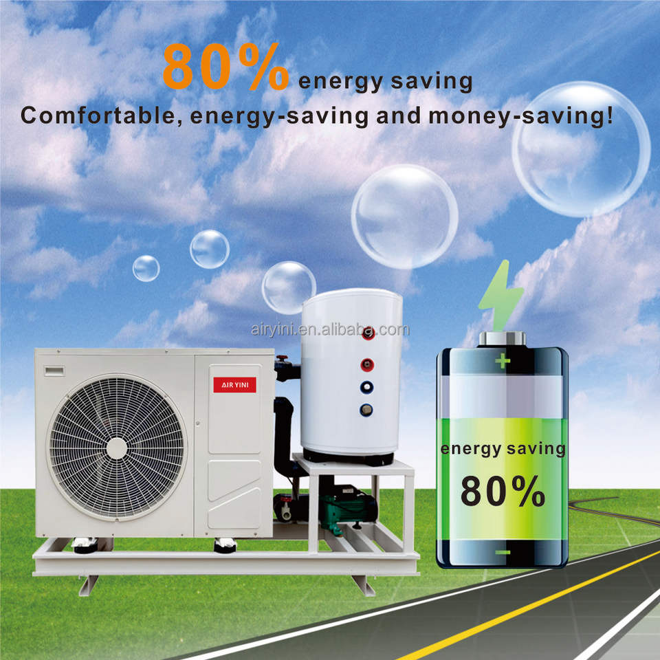 Monoblock EVI Inverter Heat Pump Thermodynamic Water Heaters R290 R32 Gas Warm Pump Including ...